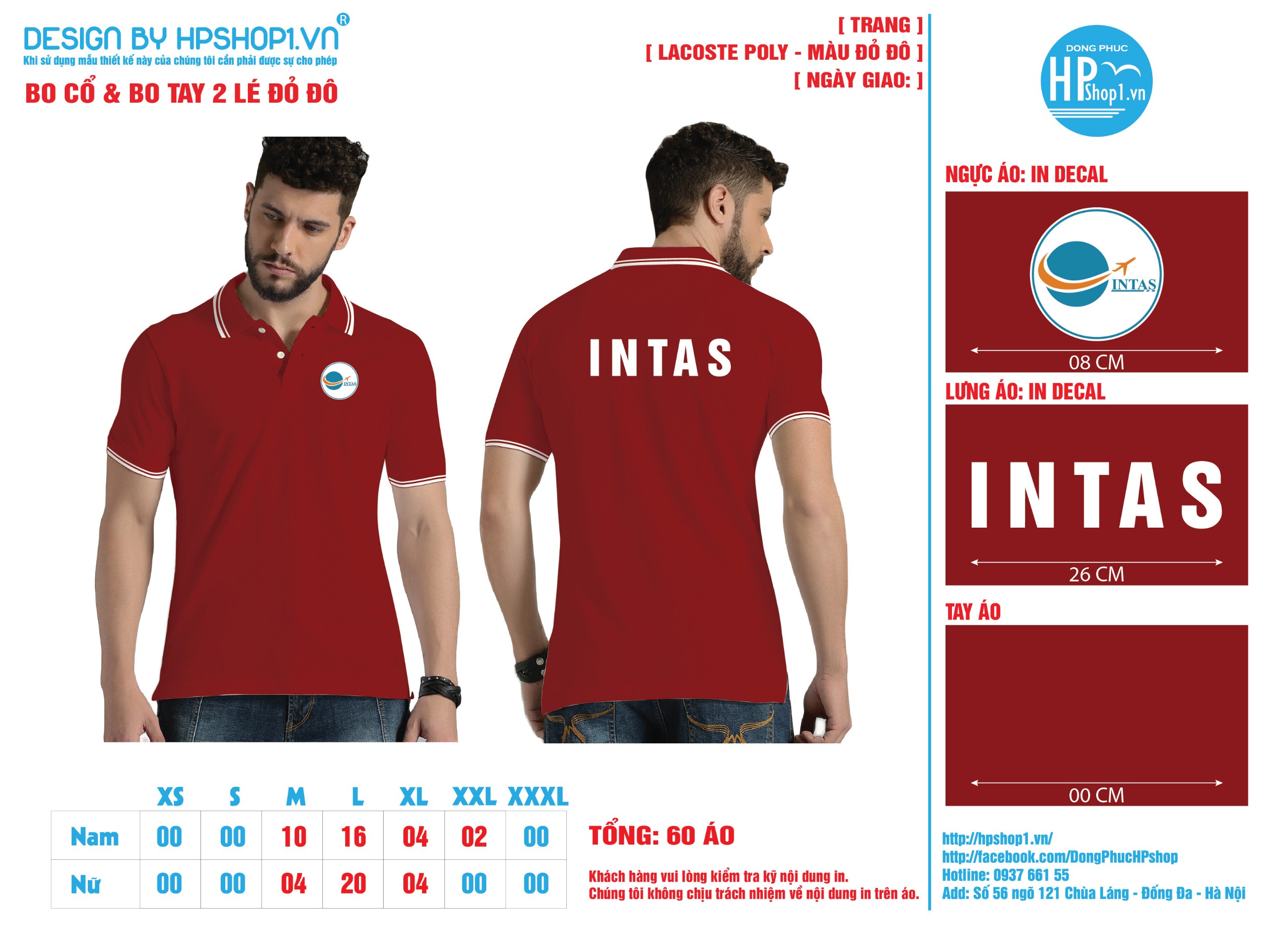 Mẫu Áo Đồng phục công ty INTAS